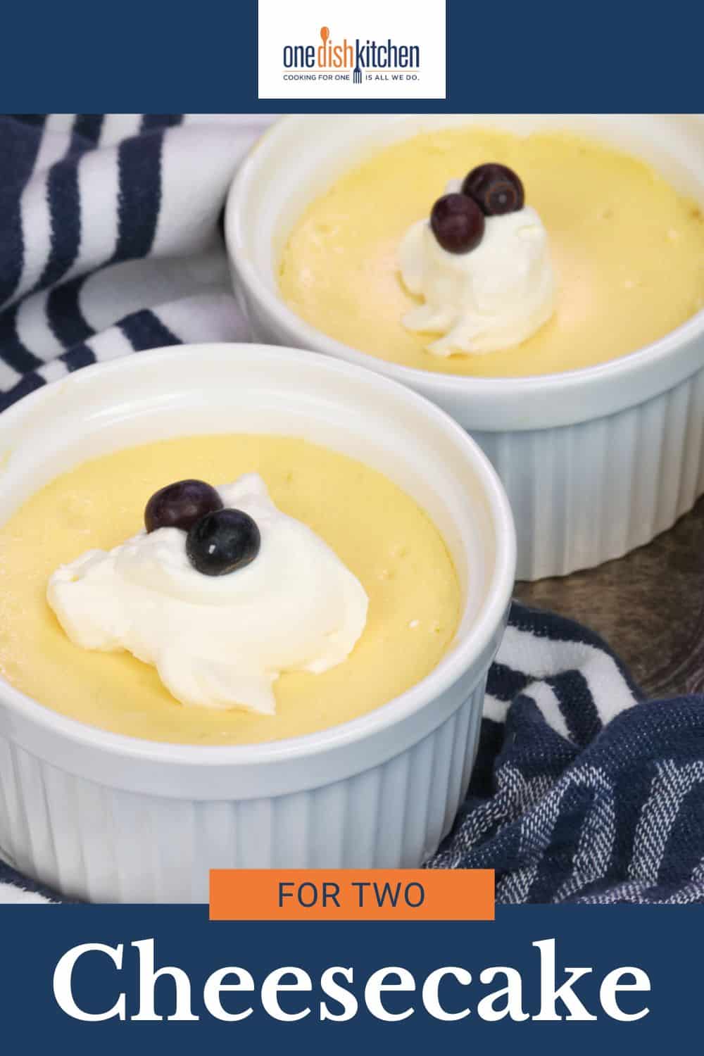 Small Cheesecake Recipe - One Dish Kitchen