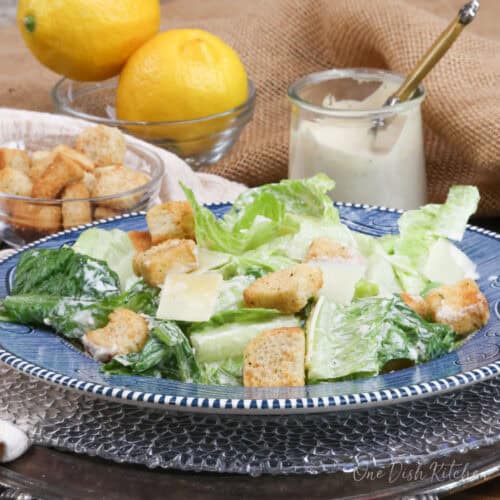 Small Batch Caesar Salad Dressing - One Dish Kitchen