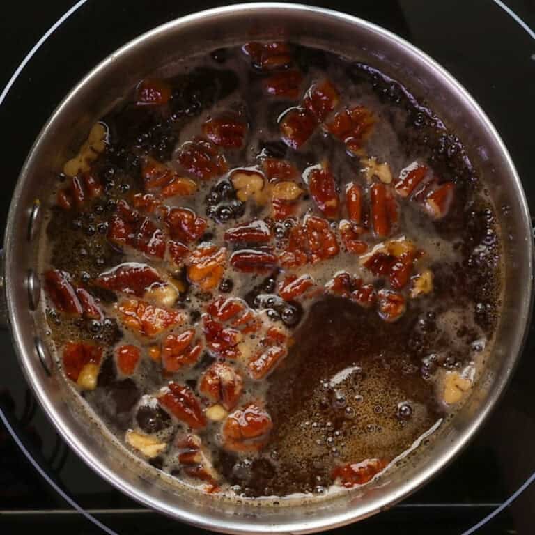 Small Batch Butter Pecan Syrup - One Dish Kitchen