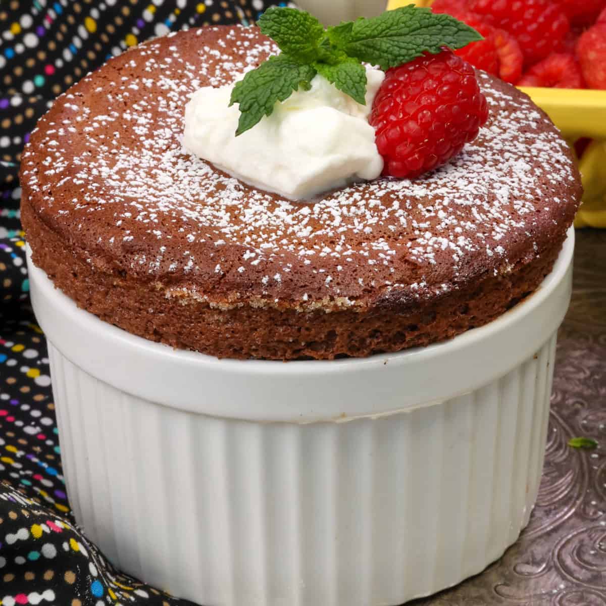 Chocolate Soufflé For One - One Dish Kitchen