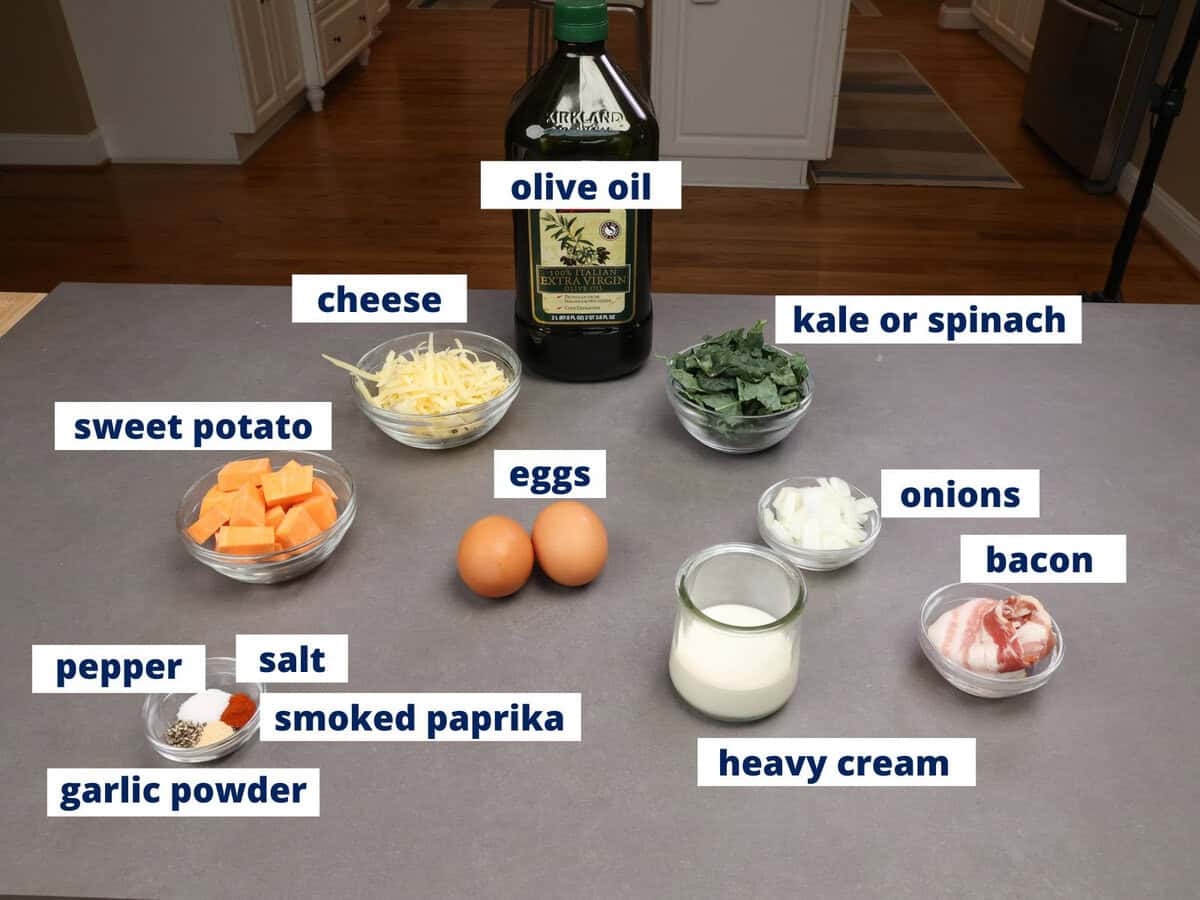 Crustless Sweet Potato Quiche For One - One Dish Kitchen