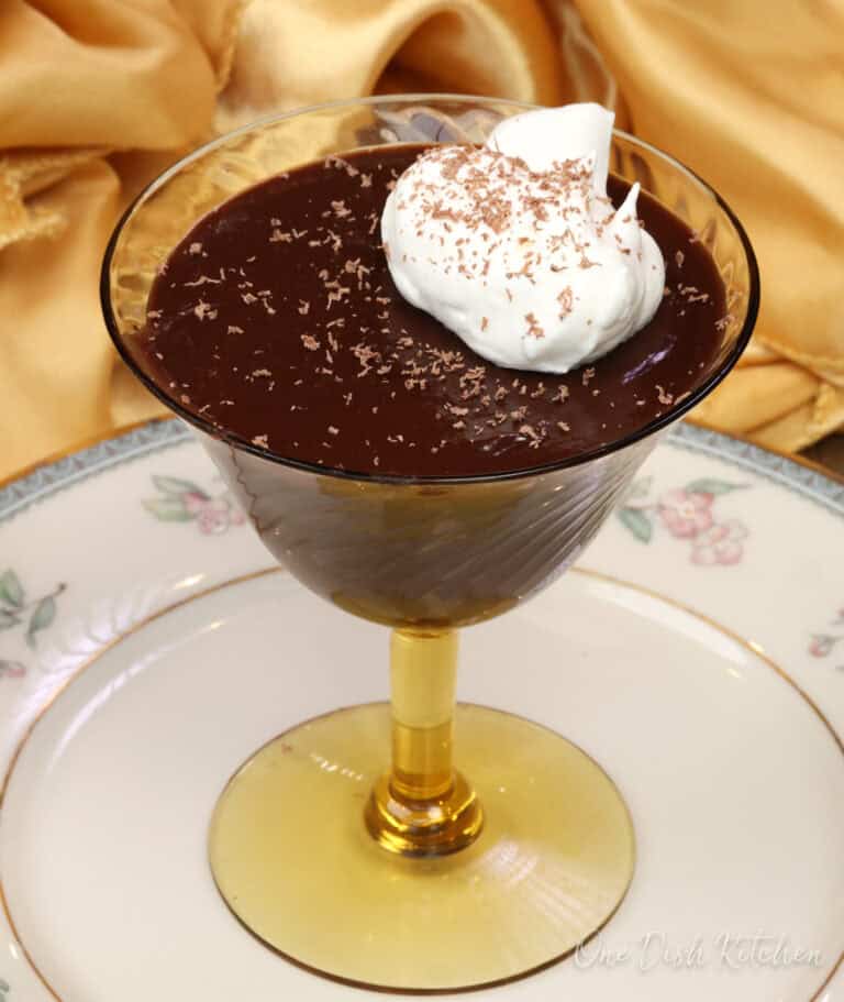 Chocolate Pot de Crème For One - One Dish Kitchen